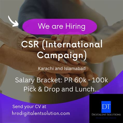 digitalent solution on linkedin digitalent solution is looking for csr for one of our reputable