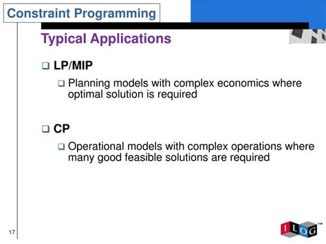 Ppt Discovering Combinatorial Optimization With The Ilog Optimization