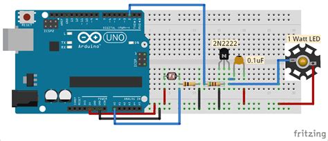 Auto Intensity Control Of Power Led Using Arduino