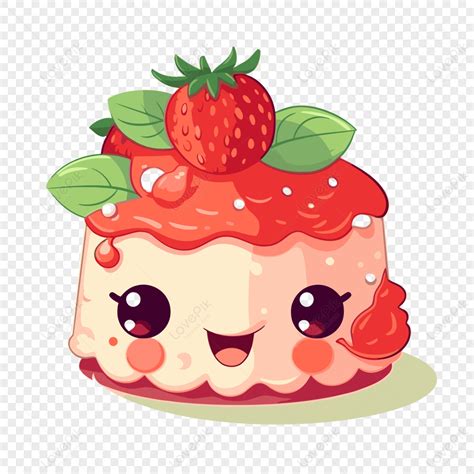 딸기 쇼트 케이크 벡터만화클립 아트상표 Png 일러스트 무료 다운로드 Lovepik