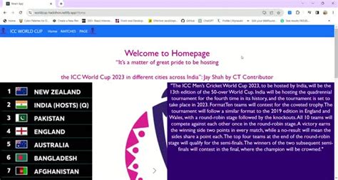 Simran Fathima On Linkedin Fsd Hackathon2023 Iccworldcup2023 Reactjs Api Innomotics
