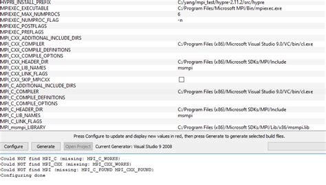could not find mpi missing mpi c found mpi cxx found · issue 221