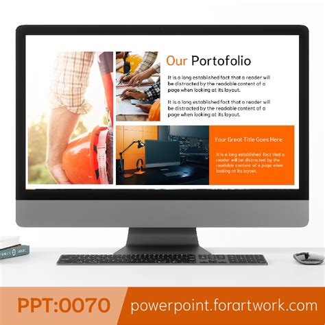 เทมเพลต Powerpoint ประวัติส่วนตัว สีส้ม มินิมอลสวยๆ 0070 เทมเพลต Powerpoint สวยๆ