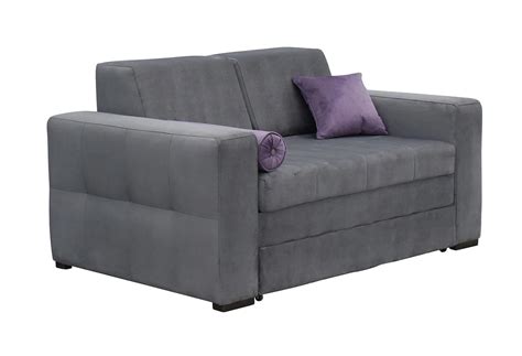 Малък двуместен диван за хол за спане Living New сив Мебели АРЕНА