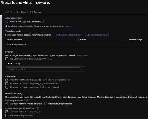Networking Azure Storage Public Endpoint Exposed Server Fault