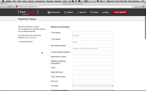 Topcoder 3 Creating An Account On Vimeo