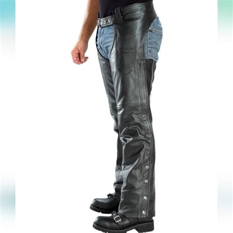 Xelement Other Xelement Mens Black Easy Fit Premium Leather