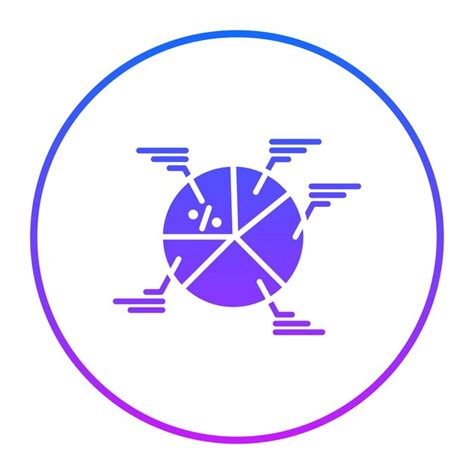 Premium Vector Market Pie Chart Vector Illustration