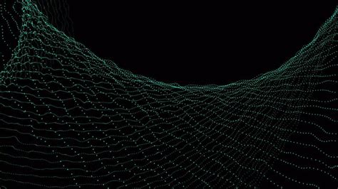 Abstract Digital Particle Wave And Lights Background Digital Particle Cyber Or Technology