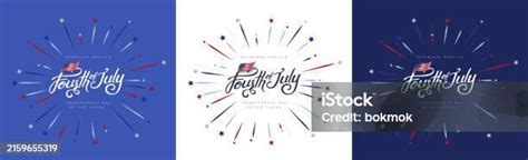 독립 기념일 미국 배너 템플릿입니다 7월 4일 축하 포스터 템플릿입니다 7 월 4 일 벡터 일러스트 레이 션 7월에 대한 스톡 벡터 아트 및 기타 이미지 Istock