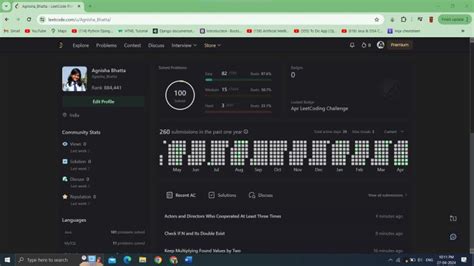 Agnisha Bhatta On Linkedin Leetcode Problemsolving Codingjourney