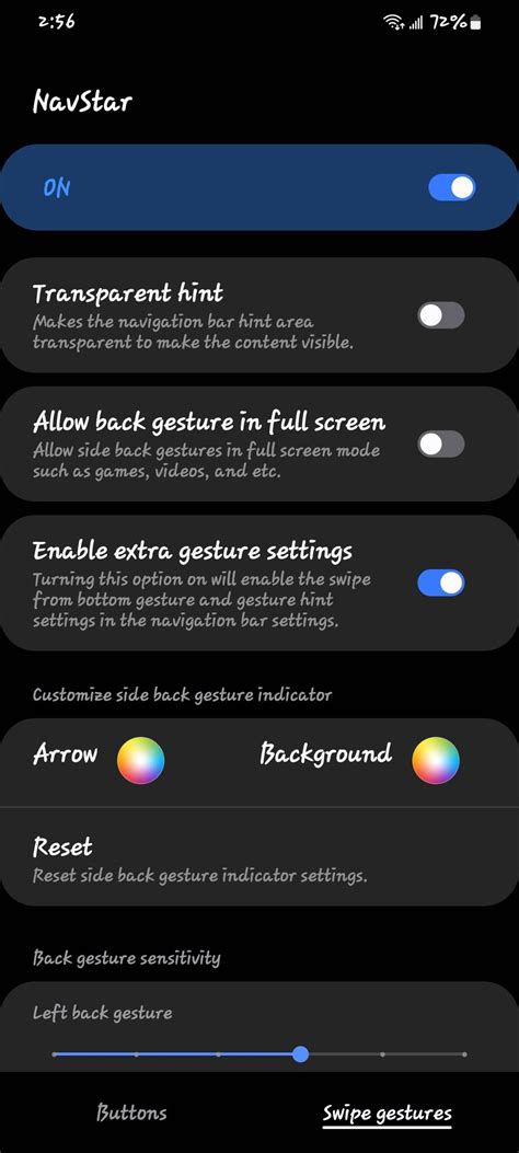 Swipe Navigation Samsung Members