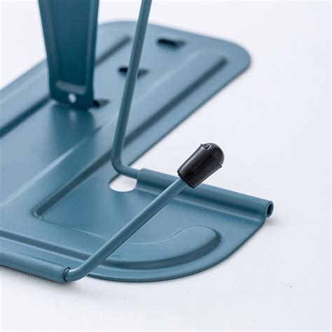 Badu Bg Сгъваема поставка за книги със щипка за страници Регулируема метална поставка за книги