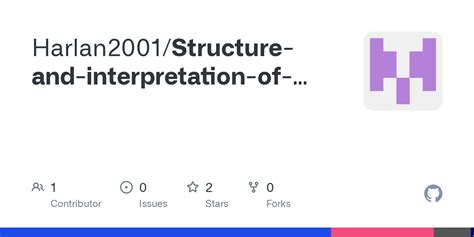 Github Harlan2001structure And Interpretation Of Computer Programs