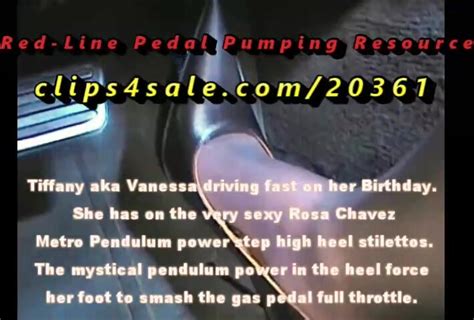 Woman Driving With Her Pendulum Powered High Heels