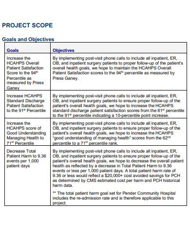 30 Project Scope Examples To Download