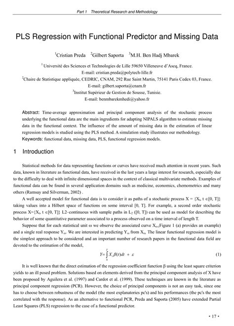Pdf Anticipated And Adaptive Prediction In Functional Discriminant Analysis