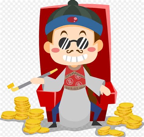 手绘卡通金币地主PNG图片素材下载 图片编号10642216 PNG素材网