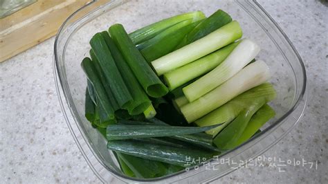 향긋한 대파 장아찌 만들기