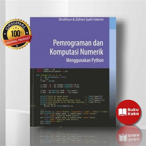 Jual BUKU Pemrograman Dan Komputasi Numerik Menggunakan Python Kota Yogyakarta BUKU KAKA