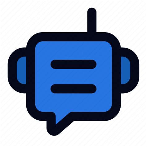 chatbot dialog system assistant virtual chat future icon