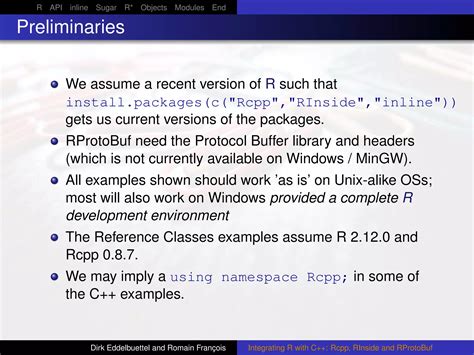 Integrating R With C Rcpp Rinside And Rprotobuf Ppt