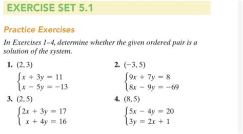 Solved In Exercises 1 4 Determine Whether The Given Ordered Chegg Com