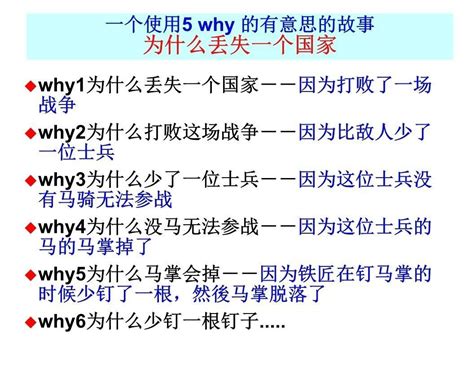 5个为什么 问题分析法 多案例ppt44 知乎
