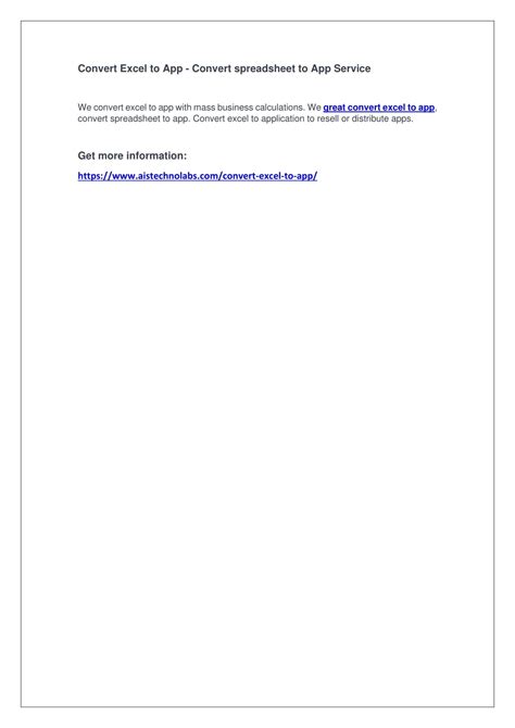 Ppt Convert Excel To App Convert Spreadsheet To App Service Powerpoint Presentation Id9744022