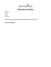 CYB 240 Module Four Lab Worksheet Joshua Crowley 1 Docx CYB 240 Module Four Lab Worksheet