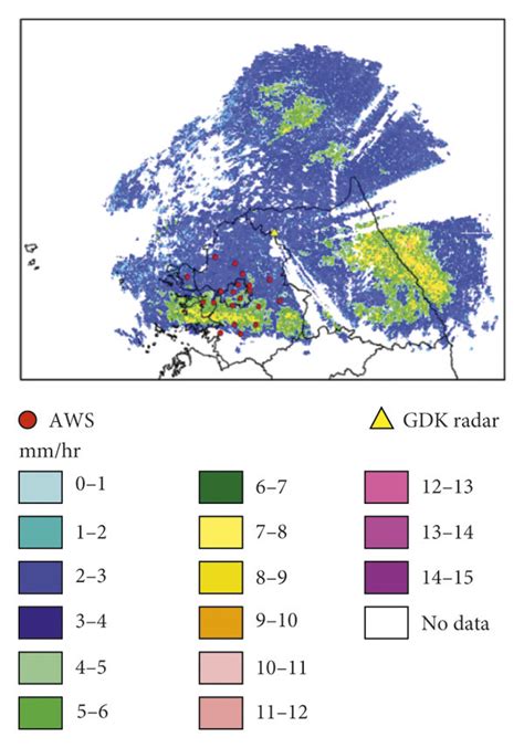 Radar Rainfall Rate Fields Of Four Selected Quantitative Precipitation Download Scientific