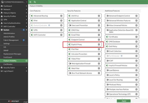 Technical Tip How To Enable Proxy Policies In The Fortinet Community