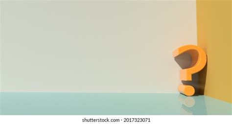 그림자가 있는 물음표 3d 렌더링 스톡 일러스트 2017323071 Shutterstock