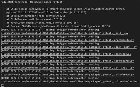Repeated `no Module` In Logs · Issue 19893 · Microsoftvscode Python