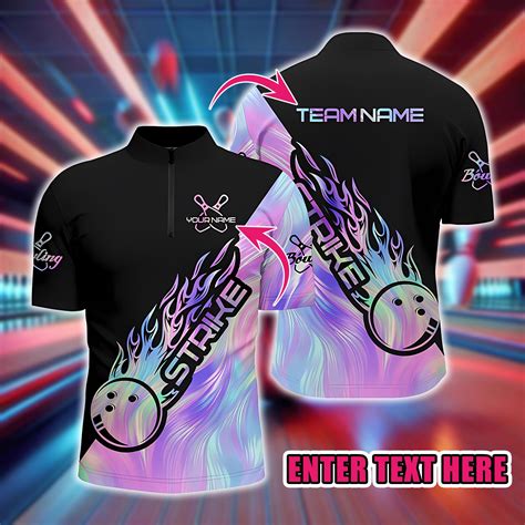 Custom Strike Bowling Polo Shirt For Men Personalized Team Jersey For