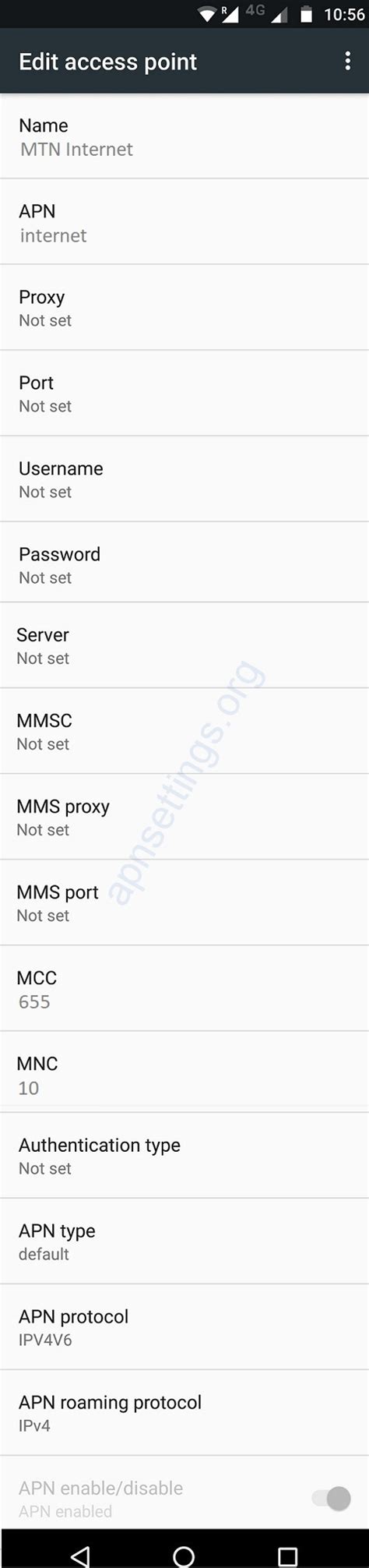 Mtn 4g Apn Settings For Android South Africa 2025 5g 4g Apn Settings