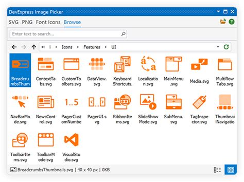 Image Gallery And Context Dependent Images Winforms Controls