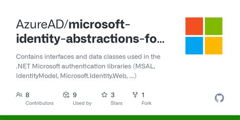 Github Azureadmicrosoft Identity Abstractions For Dotnet Contains