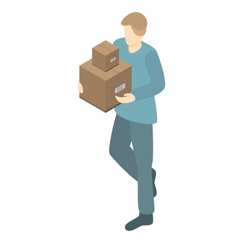 Premium Vector Warehouse Worker Icon Isometric Of Warehouse Worker