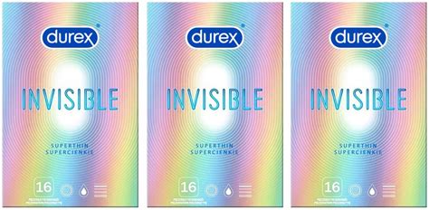 DUREX INVISIBLE - NAJCIEŃSZE Prezerwatywy - 48 szt - 11097600430 ...