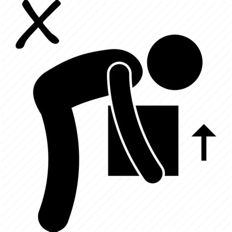 Backache Body Carrying Heavy Incorrect Object Postures Icon
