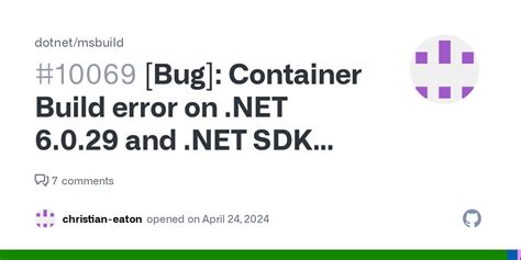 Bug Container Build Error On Net 6029 And Net Sdk 60421