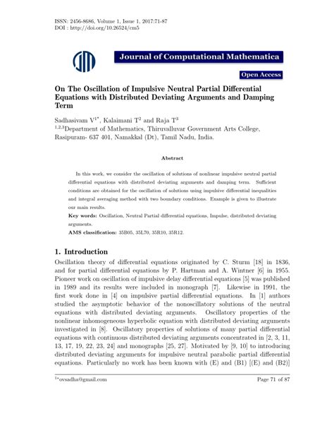 Pdf On The Oscillation Of Impulsive Neutral Partial Differential Equations With Distributed