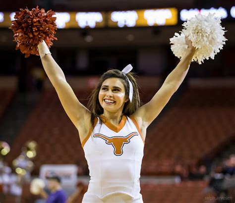 University Of Texas Longhorns Cheer At The Womens Basketball Game