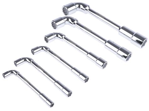 Rs Pro 6 Piece Chrome Vanadium Steel Tubular Box Spanner Set Rs