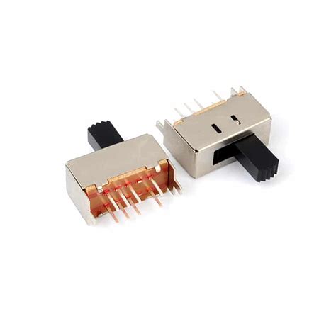 2P2T Small Slide Switch Dpdt 8pin DIP Vertical | Vertical Slide Switch
