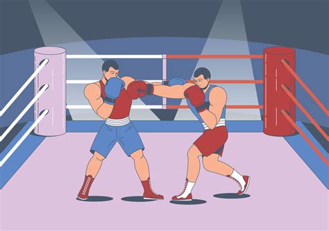 Boxing Ring Match Composition 13567820 Vector Art At Vecteezy