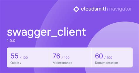 Swaggerclient 100 Rubygems Package Quality Cloudsmith Navigator