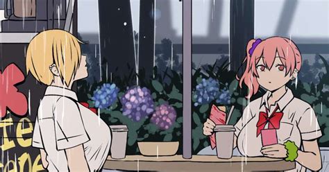 2023 09 30 ヘッダー2枚 梅雨のギャルたち金髪ナースさんのお部屋 by Belko from Pixiv Fanbox