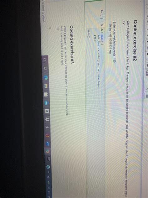 solved coding exercise 1 write a program that prints your